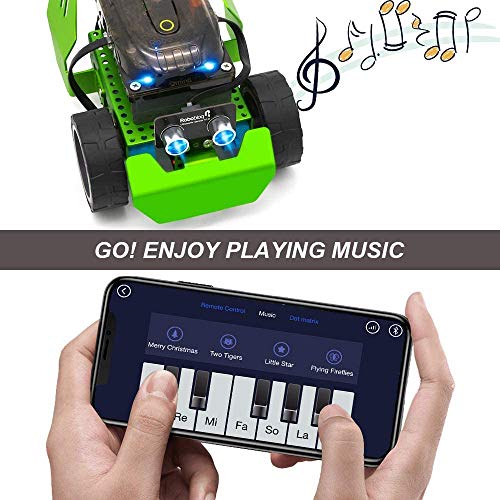 Robobloq Q-Scout STEM Projects for Kids Ages 8-12, Coding Robot, Learn Robotics, Electronics and ...