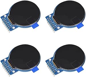Amazon.com: 4Pcs 1.28 Inch Round TFT LCD Display Module with GC9A01 ...