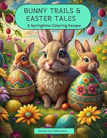 Amazon.com: Bunny Trails & Easter Tales: A Springtime Coloring Escape ...