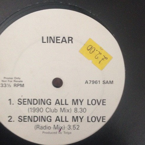 Amazon.com: Linear Sending All My Love 1990 House Mix & Club Mix 12 in ...
