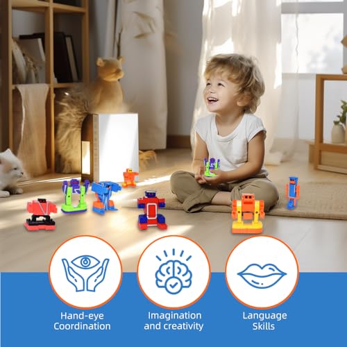 Snapklik.com : Siiziitoo 26 Pieces Alphabet Robots Transforming Action ...