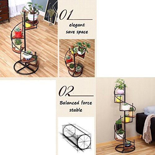 DBSCD Plant Stand,Rotate Ladder 8 Tier Flower/Plant Racks/Shelf Iron ...