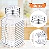 Amazon.com: Bokon 48 Pack Glass Salt Shaker Bulk with Stainless Lids ...