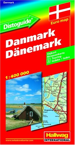 Denmark ~ Hallwag Euro Map (Road Map with Distoguide): Amazon.co.uk: Books