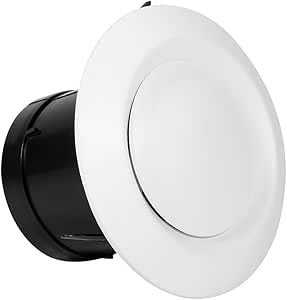 4 Sizes Round Ceiling Air Vent Register Ceiling Diffuser Exhaust Supply ...