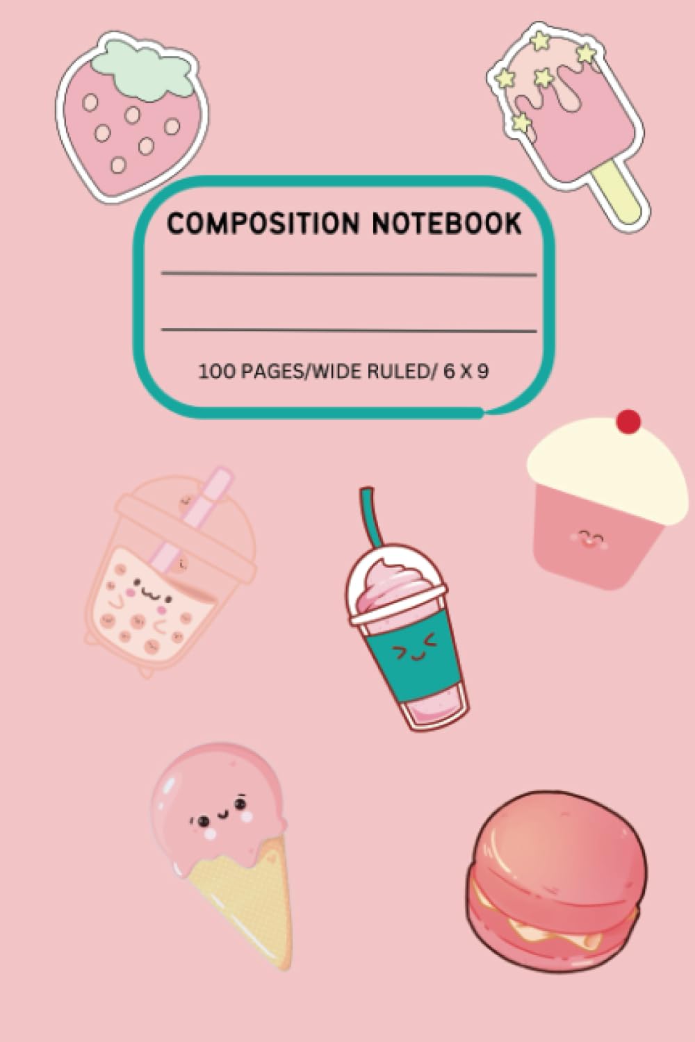 Amazon.com: Composition notebook for kids and teenagers: Pink cute ...