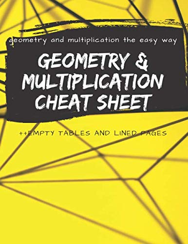 Geometry and Multiplication Cheat Sheet : Triangles, Circle ...