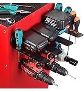 MUTUACTOR Super Power Tool Organizer, Non-Slip 4 Drill Holder Magnetic ...