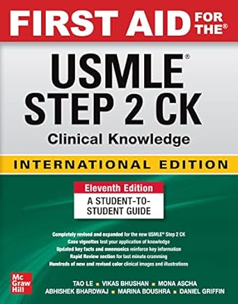 Buy FIRST AID FOR THE USMLE STEP 2 CK 11E Book Online at Low Prices in ...
