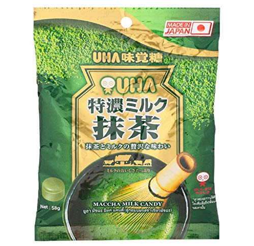 Amazon.com : 2 Packs Uha Maccha Milk Candy Flavored Candy Matcha Green ...