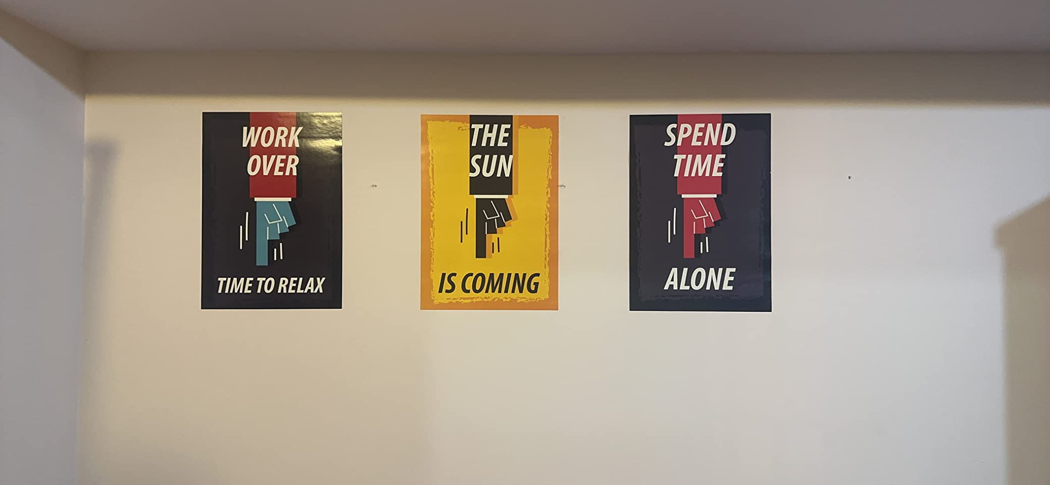 Amazon Brand - Solimo Wall Posters with Adhesive Tape, Set of 10 Travel ...