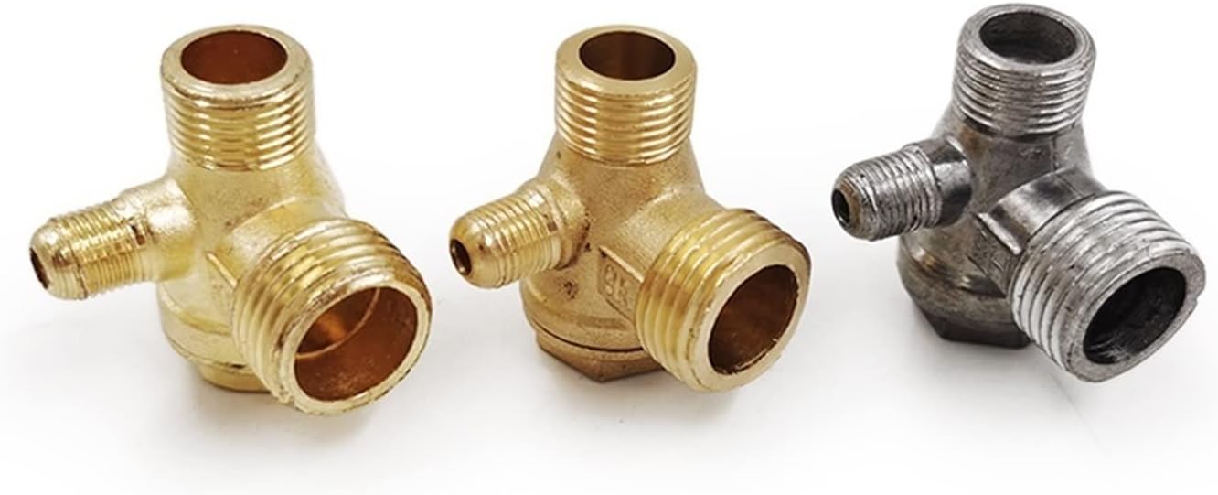 Amazon.com: EVURU Three Way Check Valve 3-Way Male Thread Check Valve ...