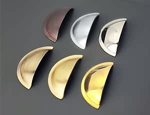 Infinity Decor Shell Cup Handles 86mm - Solid Brass Kitchen Cabinet ...