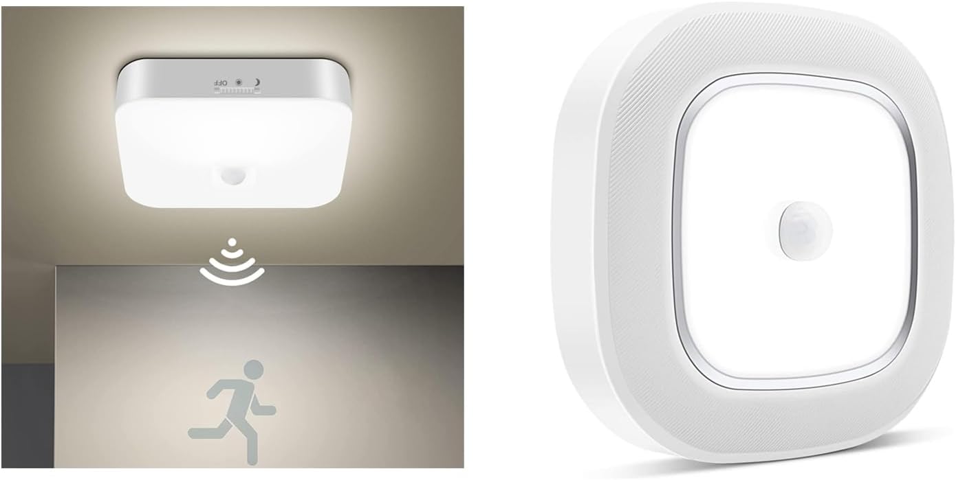 WhitePoplar Rechargeable Motion Sensor Ceiling Light and Battery ...