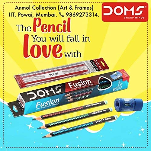 Doms Fusion Xtra Super Dark Pencil Box Pack | Dark & Neat Writing Which ...
