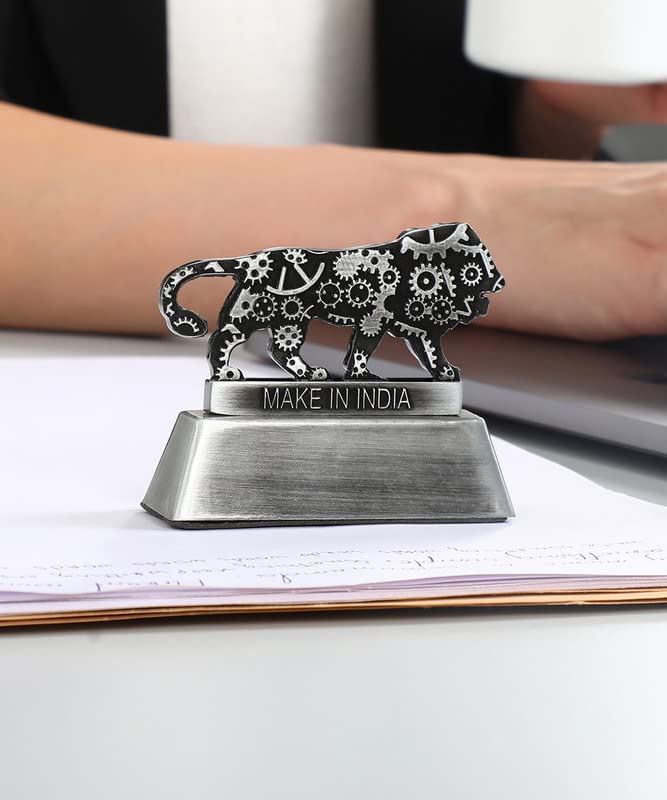ZAHEPA Make in India Themed Metal Paper Weight for Office Table ...