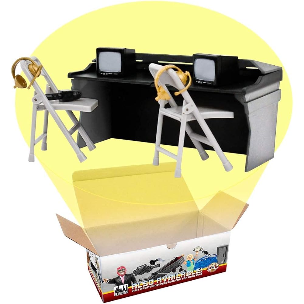 $3/mo - Finance Black & Gray Commentator Table Playset for Wrestling ...