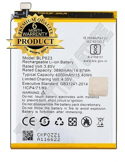 THE BATTERY STORE® Original BLP623 Battery for Oppo R9s Plus F3 Battery ...
