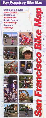 San Francisco Bike Map & Walking Guide: Official bike routes, street ...