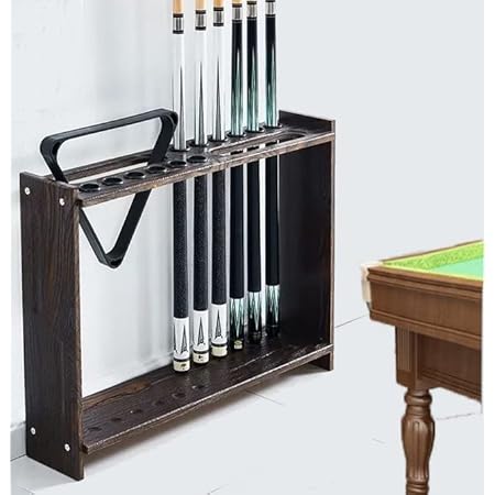 Amazon.com: Panesor Pool Cue Rack, Floor Standing 12 Holes Billiard ...