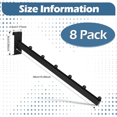 Snapklik.com : 8 Pack Gridwall Waterfall Hook 6 Ball Wire Gridwall ...