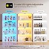 Amazon.com - Lvifur Display Cabinet with Glass Doors,66' Curio Cabinet ...
