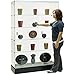Amazon.com: Displays2go Glass Cabinet with 4 Fixed-Height Glass Shelves ...