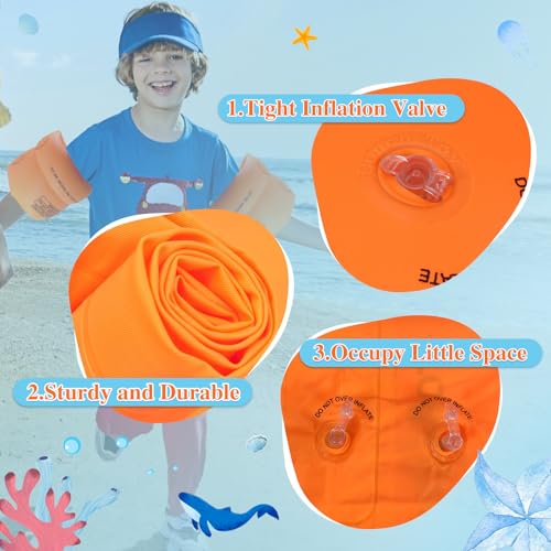 Snapklik.com : Wowelife Arm Floaties For Kids, Inflatable Swim Arm ...