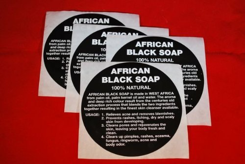 Amazon.com : African Black Soap Labels Pack of 12 : Bath Soaps : Beauty ...