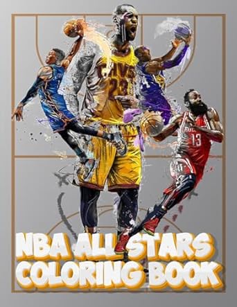 NBA All Stars: The Ultimate Coloring Book for Basketball Fans: Heath ...