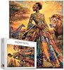 Amazon.com: 1000 Piece Jigsaw Puzzles for Adults Africa Black Woman ...