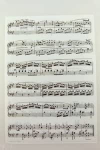 Classic Music Score Sheet Design A4 Clear Folder/ Letter File : Amazon ...