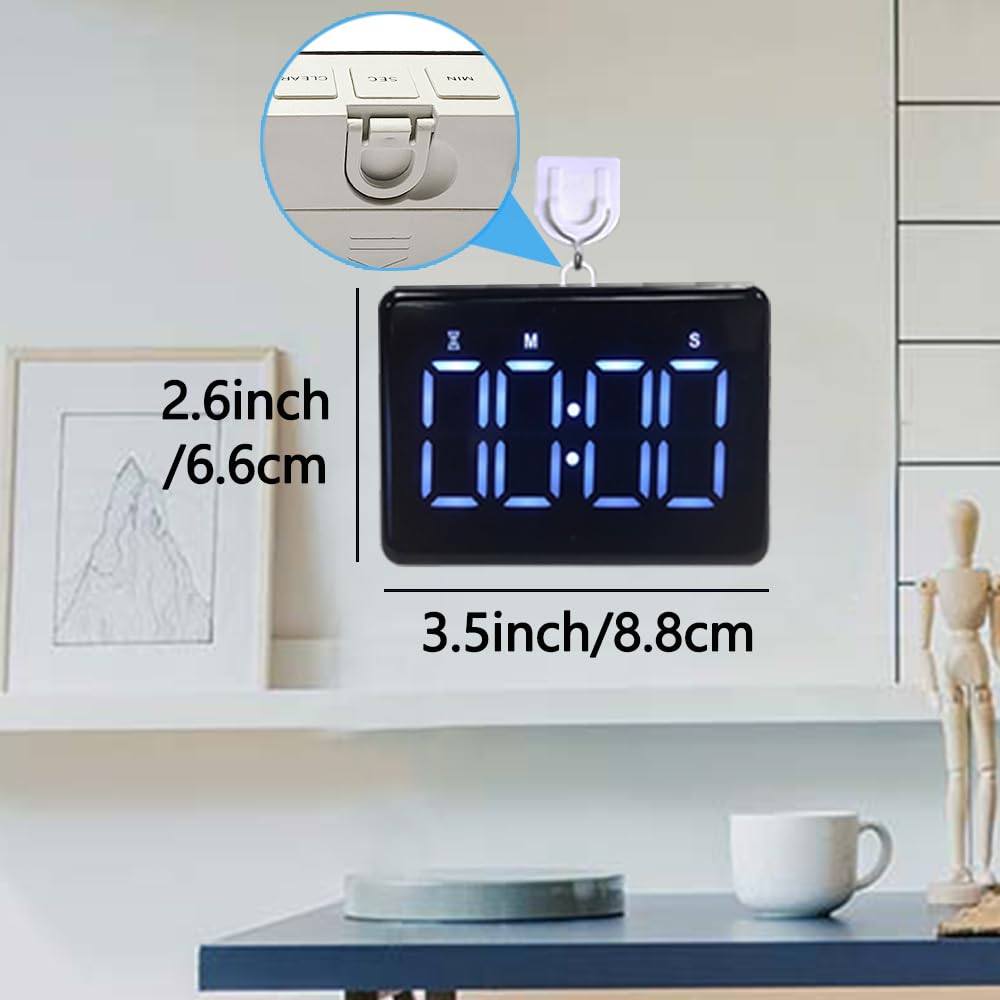 Snapklik.com : FCXJTU Digital Kitchen Timer - Large LED Magnetic ...