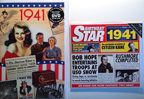 Amazon.com: 1941 Birthday Gifts Pack - 1941 DVD Film , 1941 Chart Hits ...