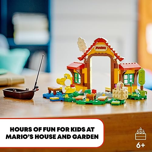 LEGO 71422 Super Mario Picnic at Mario’s House Expansion Set, Buildable ...