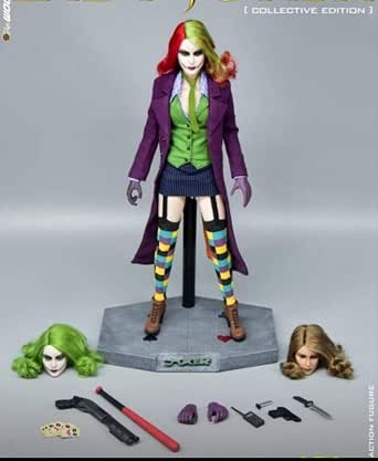 Amazon.co.jp: 1/6 Lady Joker Female Action Figure 3 Heads JOKER BATMAN ...