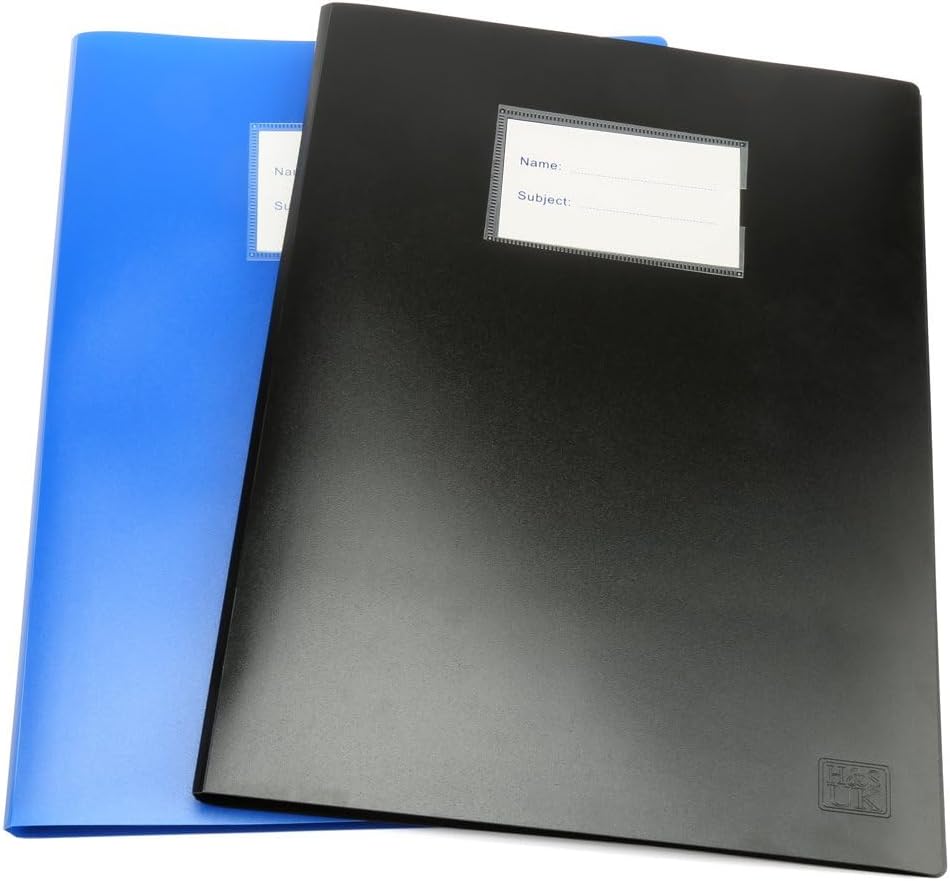 Amazon.com: H&S Project Display Book Folders for Organizing Data - Blue ...
