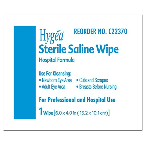 Amazon.com: C22370 Wipes First Aid PDI Hygea Saline 6x4" 24 Per Box by ...