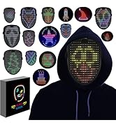 megoo Led Mask with App Bluetooth Programmable Customized,Led ...
