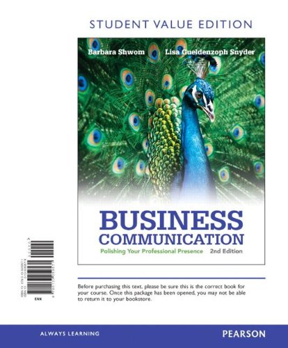 Business Communication: Polishing Your Professional Presence, Student ...