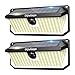 DijiuGoya 2Pcs Solar Lights Outdoor Waterproof Motion Sensor,466 LED Solar Powered Flood Lights ...