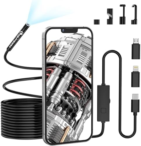 5.5MM 1920P Endoscope Snake Inspection Camera, Lightswim Type C ...