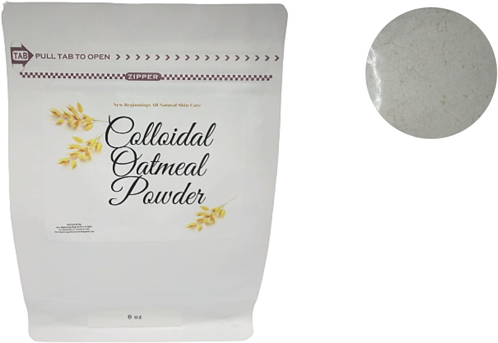 Amazon.com: Organic Colloidal Oatmeal Powder, Eczema Relief, Sensitive ...