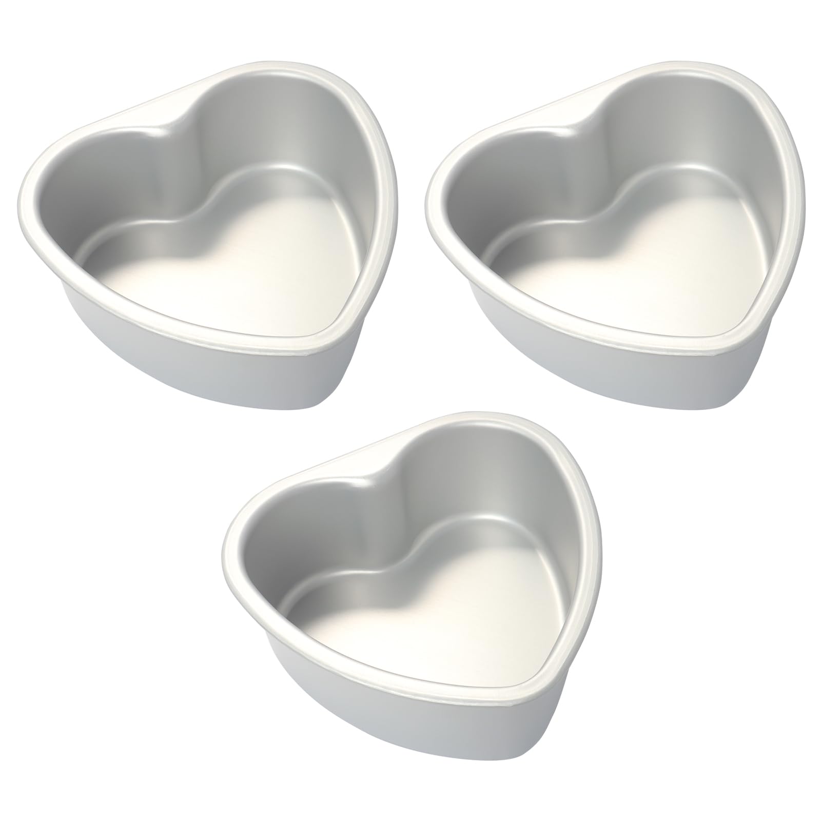 Amazon.com: Gvhntk Heart Shaped Cake Pan 6 Inch Aluminum Cake Pans ...