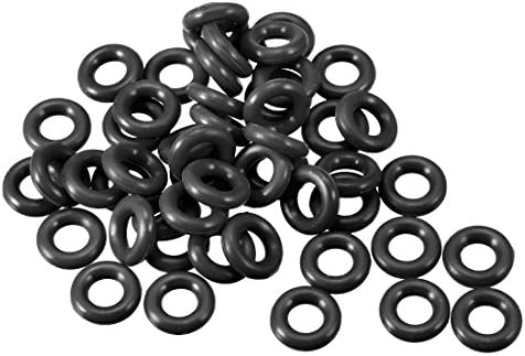 Amazon.com: uxcell Silicone O-Rings, 3mm OD 1mm ID 1mm Width VMQ Seal ...