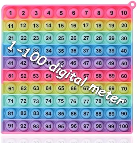 Amazon.com: Math operations1-100 Number Learning Pop Fidget Toy ...