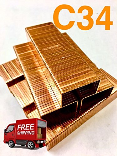 Amazon.com : AVG Packaging Supplies Staples C34 ¾” inch Crown1-1/4 ...