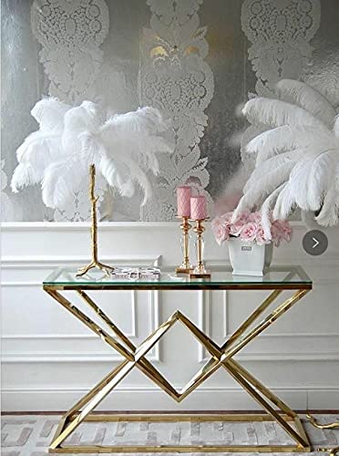 SMC FURNTIRUE Console Table (Razor) Medium Gold : Amazon.in: Home & Kitchen