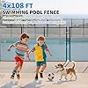Amazon.com : ExploreHorizon Pool Fence 4Ft x 108Ft, 320GSM Teslin Mesh ...