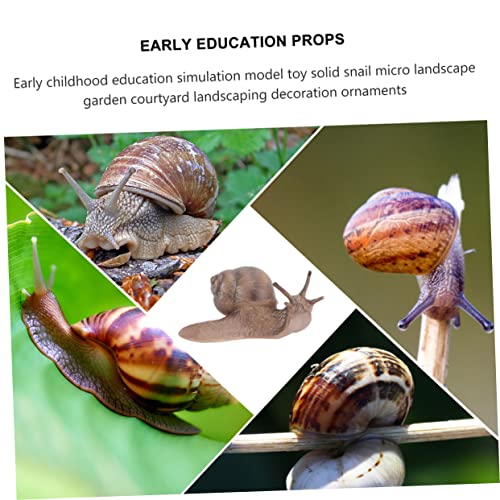 Toyvian 2pcs Snail Model Plastic Models Desktop Toys Animals for Kids ...